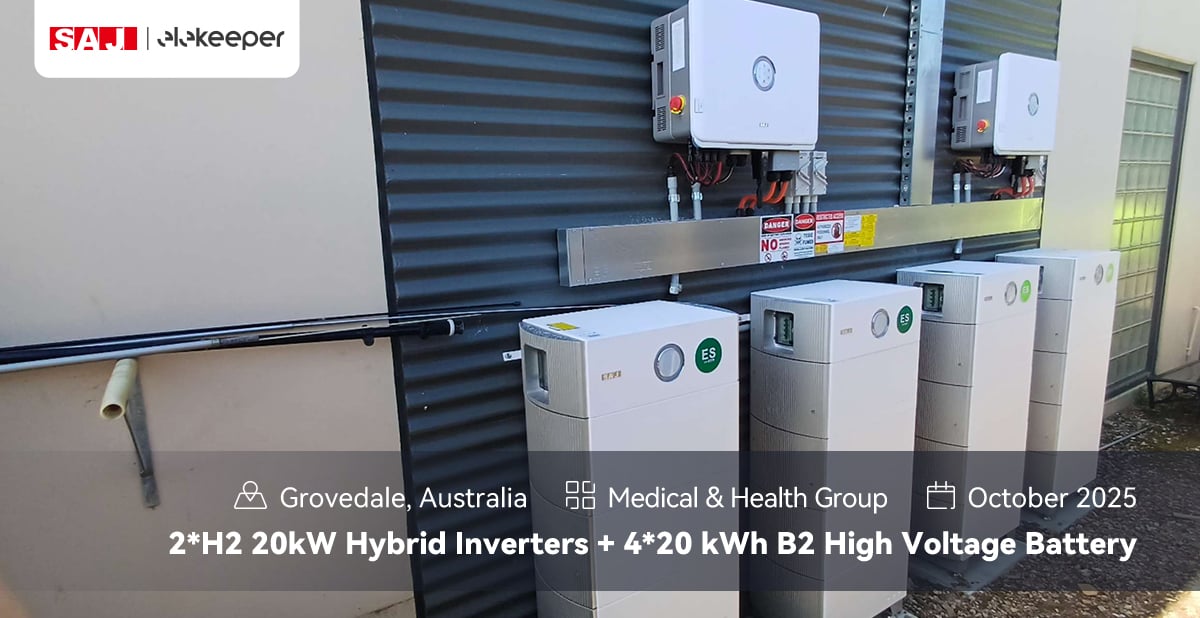 Grovedale, Australia 2025 | 2*H2 20kW Hybrid Inverters + 4*20 kWh B2 ...